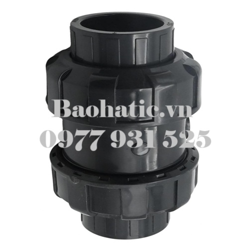 Van 1 chiều 2 đầu rắc co UPVC Dn80