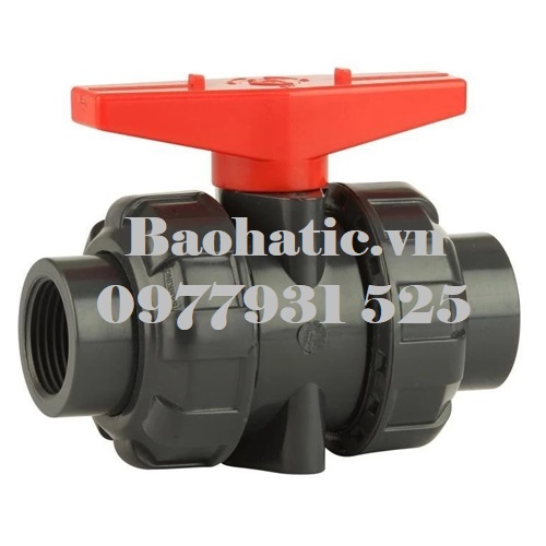 Van rắc co 2 đầu ren PVC/UPVC D21, D27, D34, D42, D48, D60, D75, D90 ...