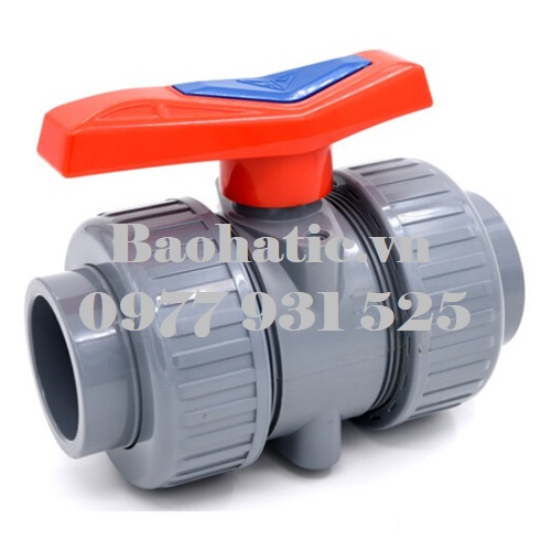 Van bi rắc co UPVC Đài Loan (Taiwan) Dn15, Dn20, Dn25, Dn32, Dn40, Dn50 ...