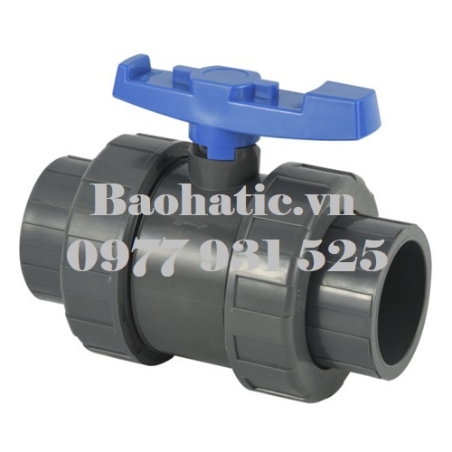 Van bi 2 đầu rắc co UPVC D114